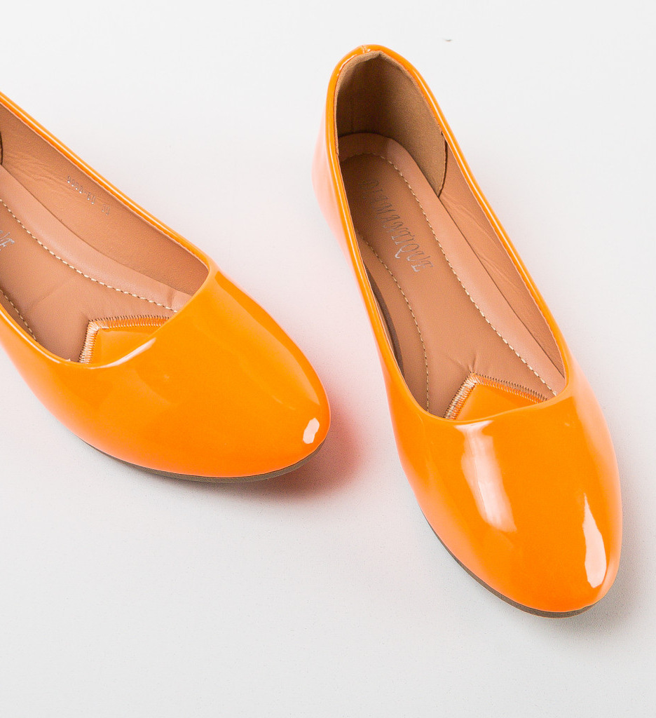 Balerini Julia Portocalii DePurtat | All-Shoes.ro