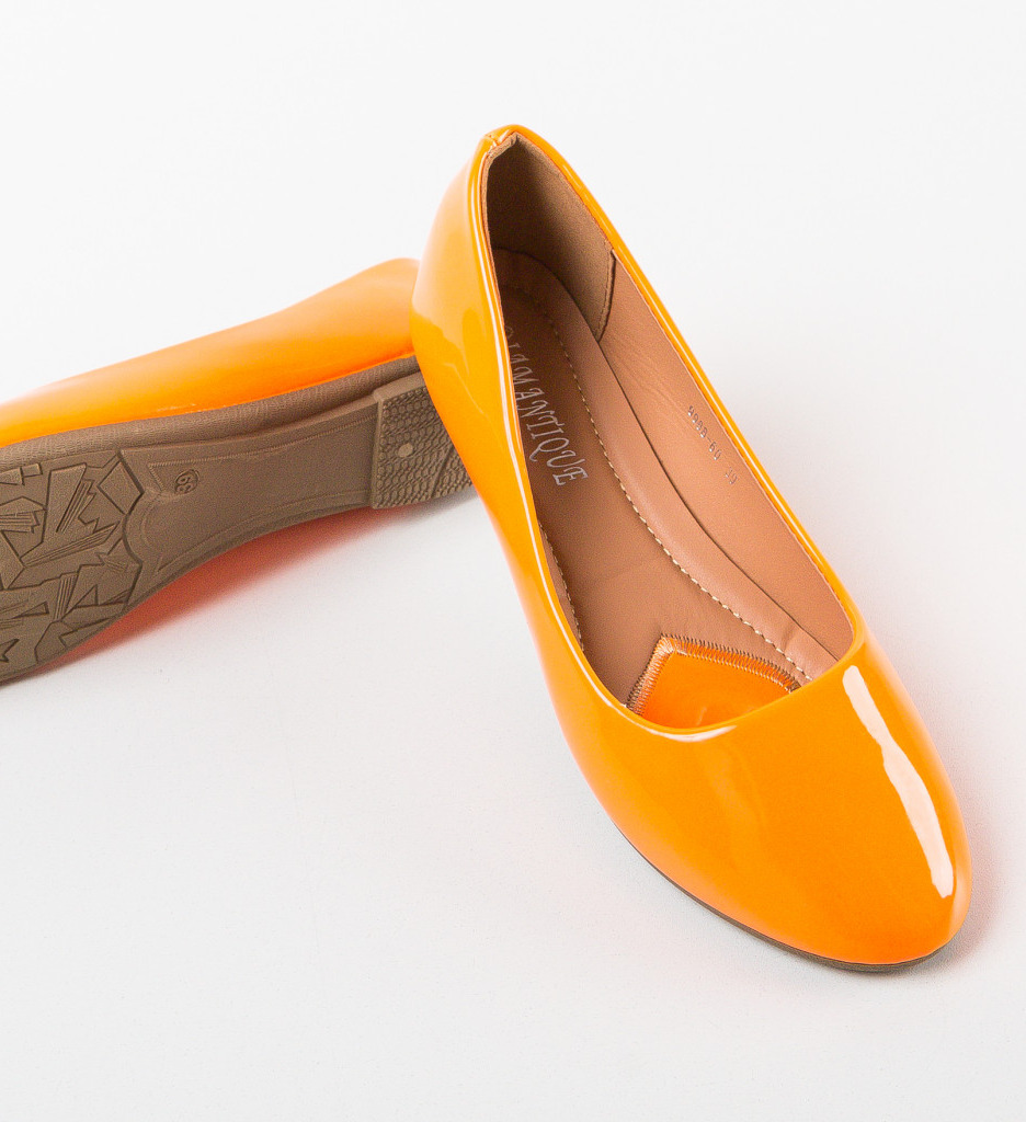 Balerini Julia Portocalii DePurtat | All-Shoes.ro