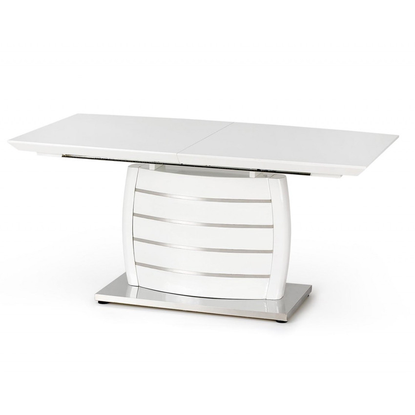 Masa Rotunda Alba Extensibila - Design Elegant Si Functional